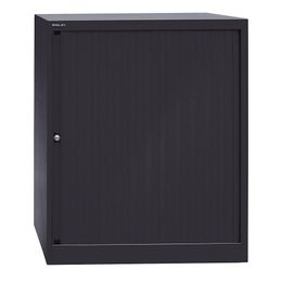 Bisley Euro-Rollladenschrank, Breite 800 mm, 2 Fachb&ouml;den, schwarz