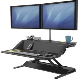 Fellowes Lotus™ Sitz-Steh-Workstation, HxBxT 140 x 832 x 616 mm, schwarz