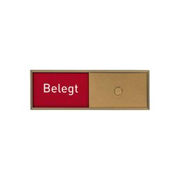 Frei-/Belegt-Anzeige, in 5 Sprachen, BxHxT 150,5 x 50,5 x 6 mm, bronze kaiserkraft