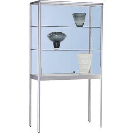 eurokraft pro Vitrine, Ausführung Schrankvitrine, Breite 1000 mm, 2 Schiebetüren