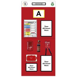 Regal-Infoboard Einzelmarkierung, Brandschutz, HxB 2000 x 900 mm, rot kaiserkraft