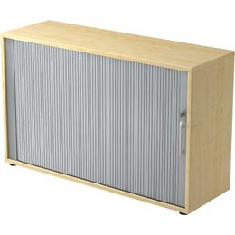 Querrollladenschrank, je 2 Fachb&ouml;den, 1 Trennwand, Dekor Ahorn kaiserkraft