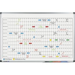 Legamaster Jahresplaner Premium, Monatsplaner, magnetisch, BxH 900 x 600 mm, horizontale Einteilung