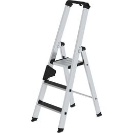 MUNK Stufen-Stehleiter CLIP-STEP, einseitig begehbar, rutschhemmend R13, 3 Stufen