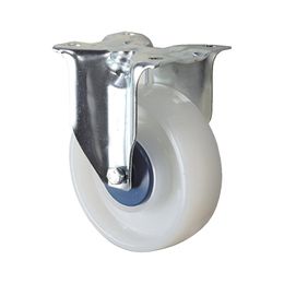 tente Polyamid-Rad, wei&szlig;, Rad-&Oslash; x Breite 100 x 36 mm, Bockrolle