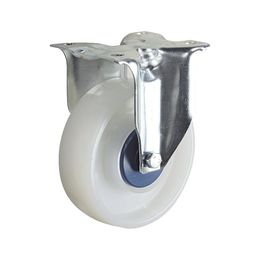 tente Polyamid-Rad, wei&szlig;, Rad-&Oslash; x Breite 125 x 40 mm, Bockrolle