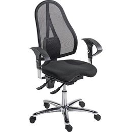 Topstar B&uuml;rostuhl SITNESS 15, mit Body Balance Tec&reg;, R&uuml;ckenlehne mit Netzbezug, schwarz