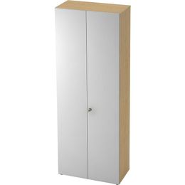 ANNY-AC - Aktenschrank mit Akustik-R&uuml;ckwand, HxBxT 2156 x 800 x 420 mm, 5 Fachb&ouml;den, Ahorn-Dekor kaiserkraft
