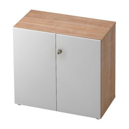 ANNY-AC - Aktenschrank mit Akustik-R&uuml;ckwand, HxBxT 748 x 800 x 420 mm, 1 Fachboden, Nussbaum-Dekor kaiserkraft