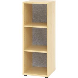 ANNY-AC - Regal mit Akustik-Rückwand, HxBxT 1100 x 400 x 400 mm, 2 Fachböden, Ahorn-Dekor kaiserkraft