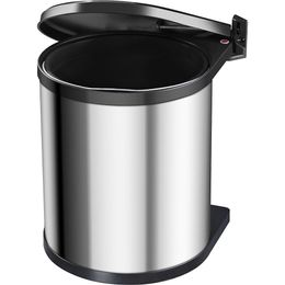 Hailo Einbau-M&uuml;lleimer Compact-Box M, mit Deckel-Lift-System, 1 x 15 l, Edelstahl