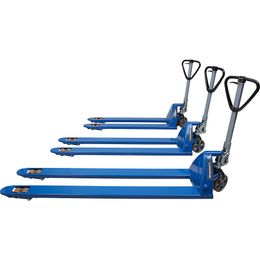 eurokraft pro Paletthubwagen, extralang, Unterfahrh&ouml;he 85 mm, Gabell&auml;nge 1800 mm, ab 3 Stk