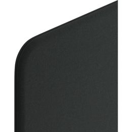 Akustik-Trennwand Standard, gerade Ecken, H&ouml;he 1500 mm, inkl. F&uuml;&szlig;e, Breite 1000 mm, schwarz kaiserkraft
