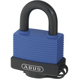 Abus Vorh&auml;ngeschloss, Messing, 70IB/50 Lock-Tag, VE 6 Stk, blau