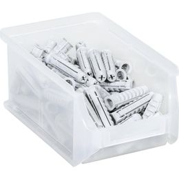 Sichtlagerkasten, LxBxH 160 x 100 x 75 mm, VE 24 Stk, transparent kaiserkraft