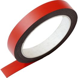 Magnetband, LxB 5000 x 15 mm, 1 Rolle, rot kaiserkraft