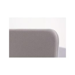 Akustik-Tischtrennwand Standard mit abgerundeten Ecken, H&ouml;he 650 mm, Textil, Breite 1800 mm, grau kaiserkraft
