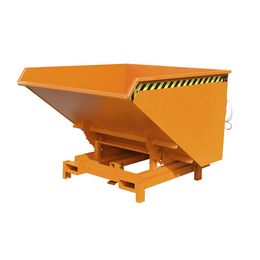 eurokraft pro Schwerlast-Kippbeh&auml;lter, Volumen 1,7 m&sup3;, Traglast 4000 kg, orange RAL 2000