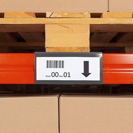 Etikettentaschen, magnetisch, aus ECO-PVC, VE 25 Stk, BxH 110 x 50 mm kaiserkraft