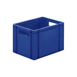 Euro-Format-Stapelbehälter, Wände und Boden geschlossen, LxBxH 400 x 300 x 270 mm, blau, VE 5 Stk kaiserkraft