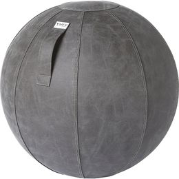 VLUV VEGA Sitzball, veganes Kunstleder, 600 - 650 mm, dunkelgrau