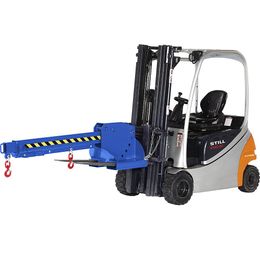 eurokraft pro Teleskoplader, 5fache H&ouml;henverstellung, Tragf&auml;higkeit 650 - 3000 kg, teleskopierbar, blau lackiert