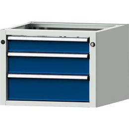 ANKE Unterbauschrank f&uuml;r elektrisch h&ouml;henverstellbare Arbeitstische LIFT, BxT 570 x 615 mm, H&ouml;he 420 mm, 3 Schubladen (90 / 120 / 150 mm hoch)