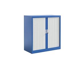 eurokraft pro Rollladenschrank, BxT 1000 x 450 mm, Höhe 1050 mm, enzianblau