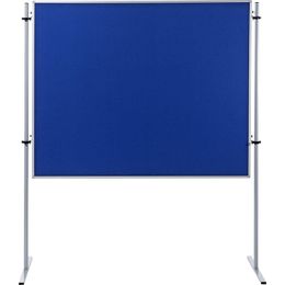 eurokraft basic Funktions-Trennwand, Textilbezug, HxB 1500 x 1200 mm, k&ouml;nigsblau, VE 1 Stk