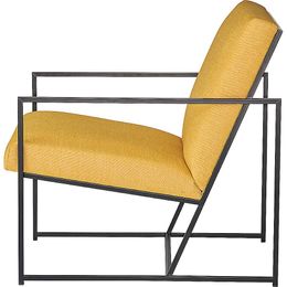 Loungesessel STYLE, Gestell schwarz, gelb kaiserkraft