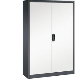 C+P ACURADO Universalschrank, BxT 1200 x 400 mm, schwarzgrau / reinwei&szlig;