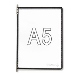 Tarifold Klarsichttafel, VE 10 Stk, f&uuml;r DIN A5, schwarz