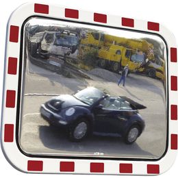 Dan-MIRROR Verkehrsspiegel im XXL-Format, aus Acrylglas, BxH 1200 x 1000 mm, Beobachterabstand 27 - 35 m