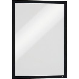 Durable DURAFRAME&reg; Info-Rahmen MAGNETIC PLUS, Magnettasche A4 mit R&uuml;ckenfolie, VE 4 Stk, BxH 236 x 323 mm, schwarz