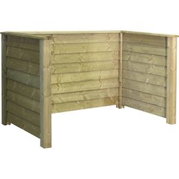 Mülltonnenverkleidung Klink Profil, Holz, LxBxH 1940 x 970 x 1080 mm, natur kaiserkraft