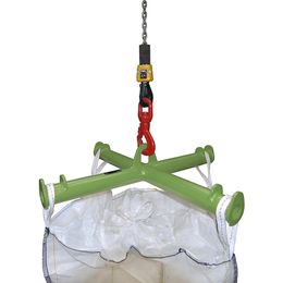 eurokraft pro Traverse f&uuml;r Big-Bags, Traglast 2000 kg, resedagr&uuml;n RAL 6011