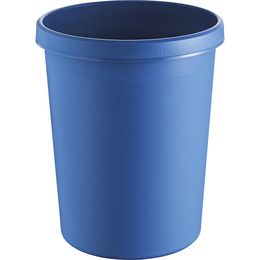 Helit Papierkorb aus Polyethylen, Volumen 45 l, VE 2 Stk, Hx&Oslash; 480 x 390 mm, blau