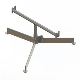 Gura Dreibein-St&uuml;tzbock, leicht, f&uuml;r Bahnbreite 500 mm, H&ouml;he bis Auflage 210 - 350 mm