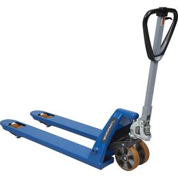 eurokraft pro Paletthubwagen mit QuickLift, Polyurethan Rollenausstattung, Gabell&auml;nge 1150 mm