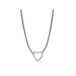 Pandora Damen-Collier Silber mit Herz-Verschluss | Gr.: onesize