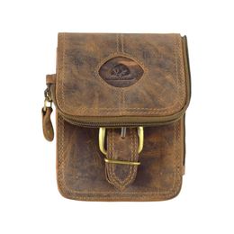 Green Burry Greenburry Vintage Gürteltasche Leder 14,5 cm in braun | Gr.: onesize