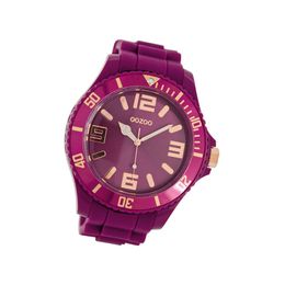 Analog-Armbanduhr Oozoo Vintage Series aubergine, lila extra groß (ca. 48mm) | Gr.: onesize