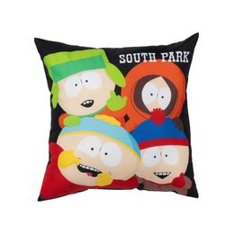 South Park Kissen Plüsch Dekokissen Zierkissen Kopfkissen 40x40 cm in schwarz | Gr.: onesize