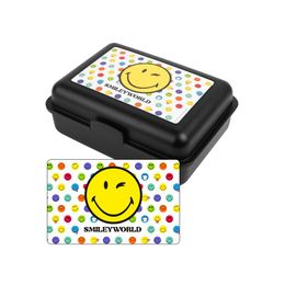Smiley World Smiley Brotdose mit Trennwand - Smileyworld in schwarz | Gr.: onesize