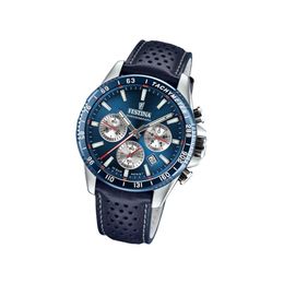 Analog-Armbanduhr Festina Timeless Chronograph dunkelblau groß (ca. 45mm) | Gr.: onesize