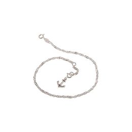 SILBERKETTEN-STORE 925 Silber Fu&szlig;kette mit Anh&auml;nger "Anker" | Gr.: 26