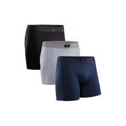 DANISH ENDURANCE Boxershorts Classic Trunks in black/grey/navy | Gr.: XXL