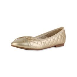 VAN HILL Klassische Ballerinas Alexandra in Gold | Gr.: 38