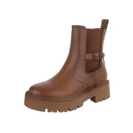 Ital-Design High Heel in Hellbraun | Gr.: 38