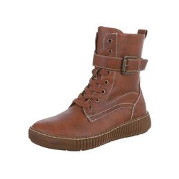 Ital-Design Stiefelette in Camel | Gr.: 39